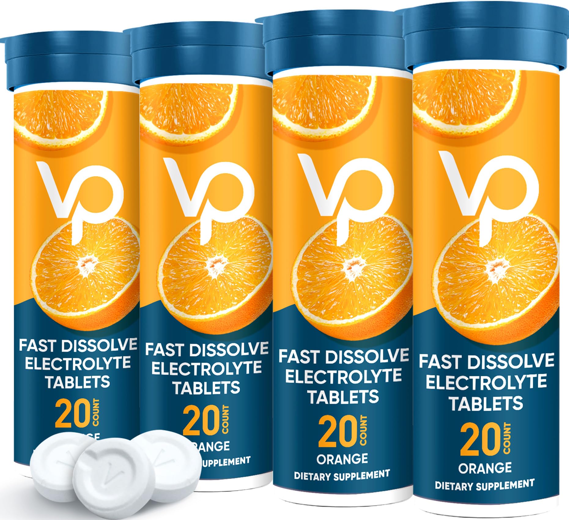 Venture Pal Chewable Electrolyte Tablets, Fast-Dissolve Sugar-Free ...