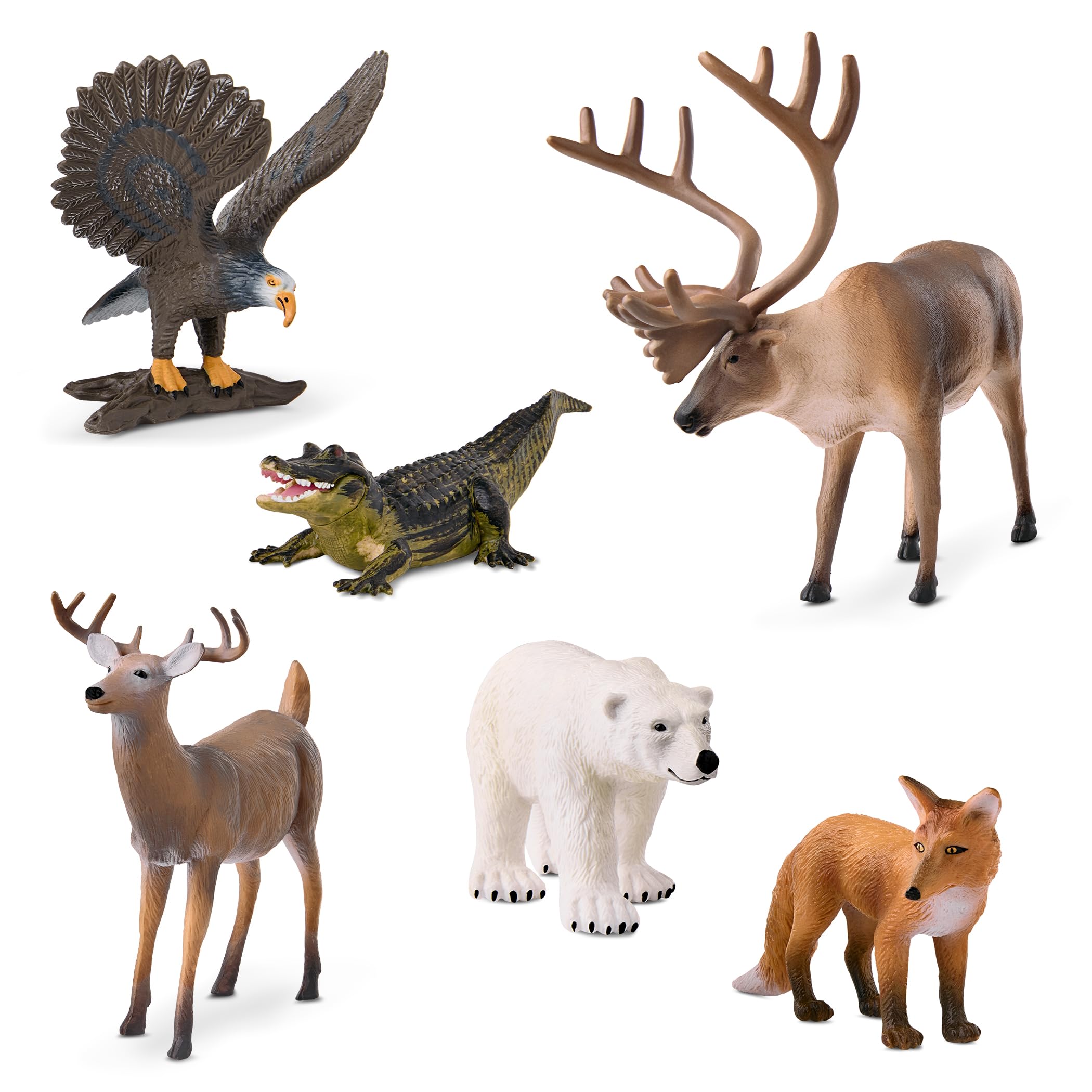 Mua Terra by Battat – 6 Pcs 4-5" North American Animal Figurines ...