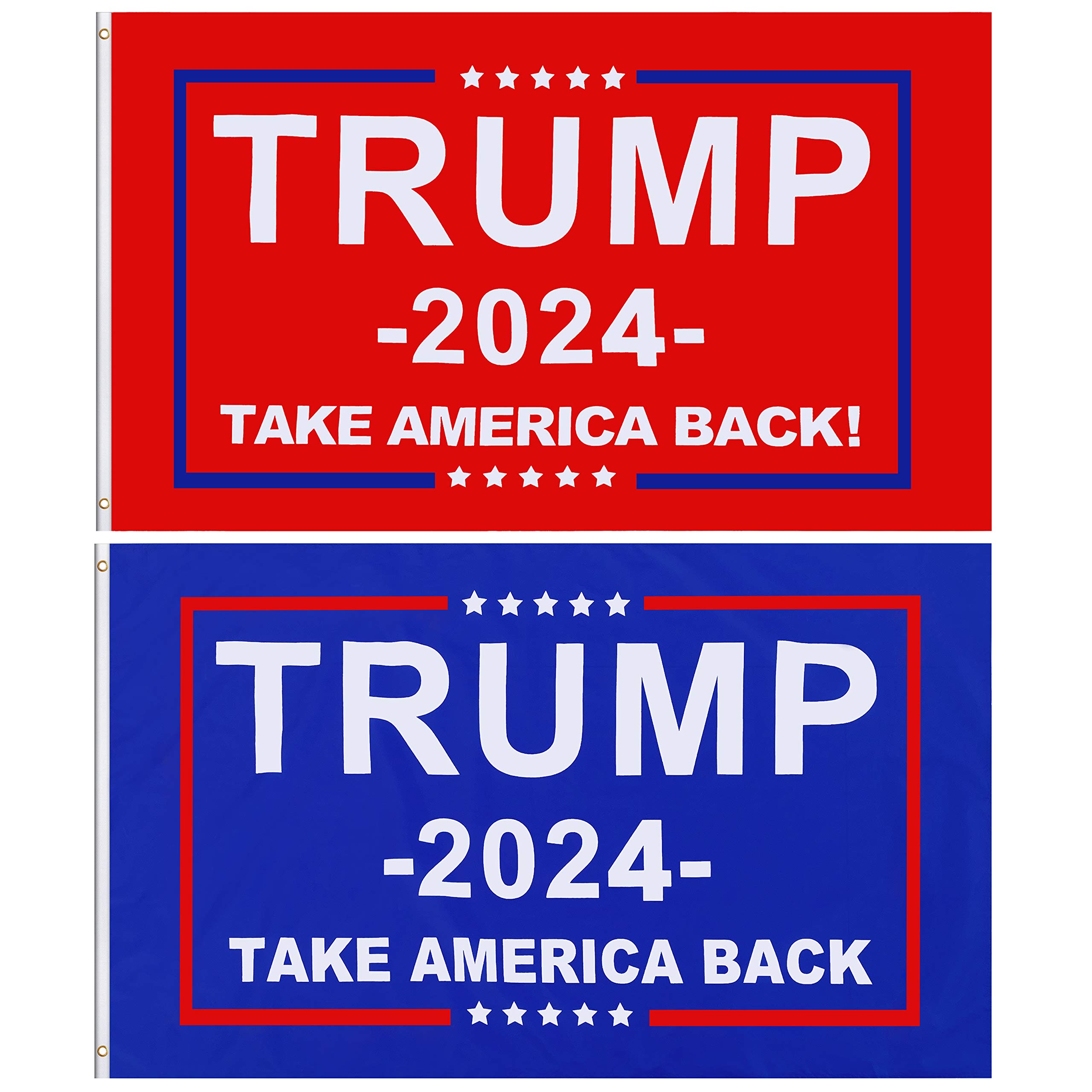 TSMD Trump 2024 Flag Take America Back Flag Banner 3x5 Feet with Two ...