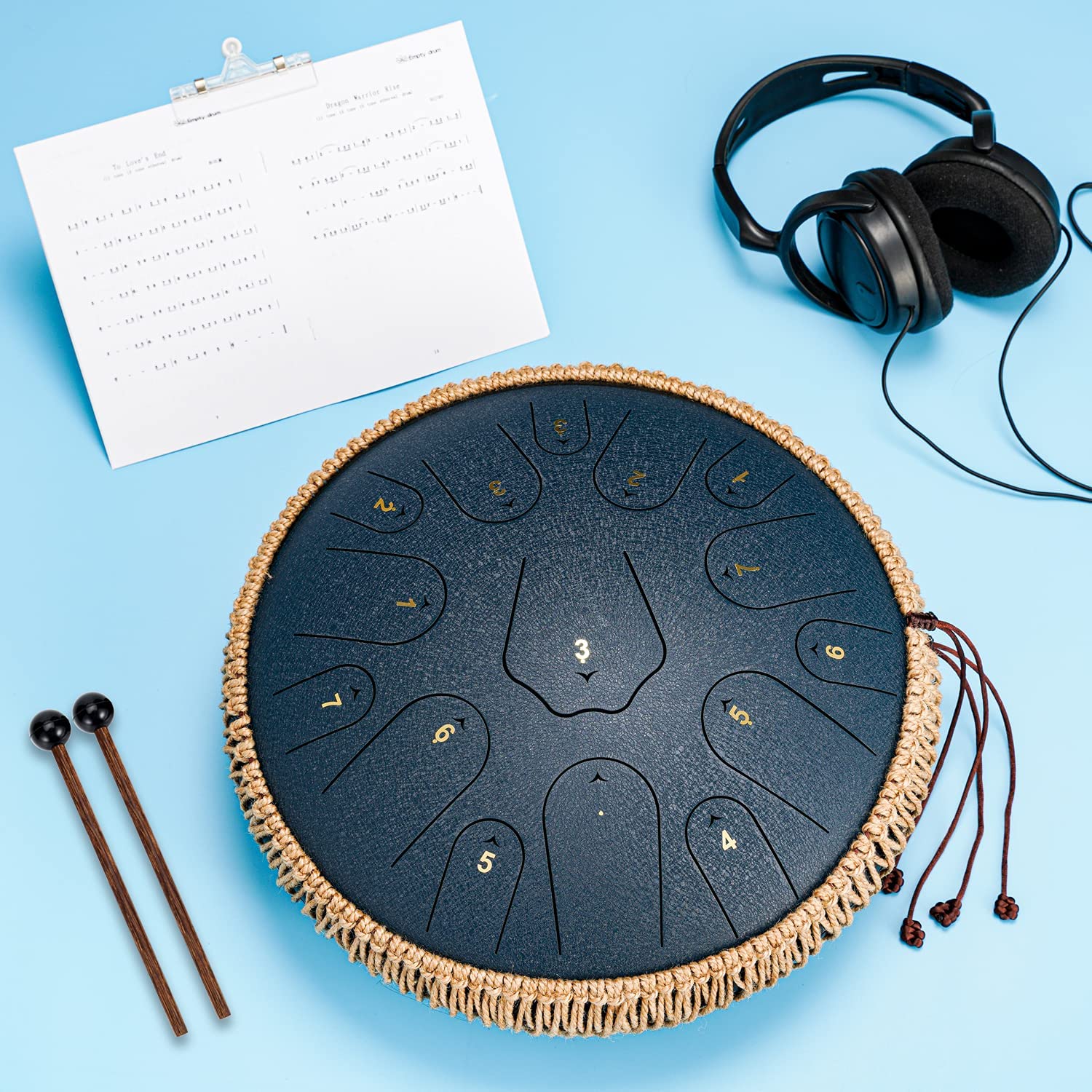 Mua Steel Tongue Drum- ChunFeng 14 Inch 15 Notes Tongue Drum Instrument ...