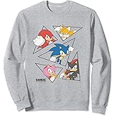 Amazon.com: Sonic The Hedgehog Main Characters Triangle Portraits Retro ...