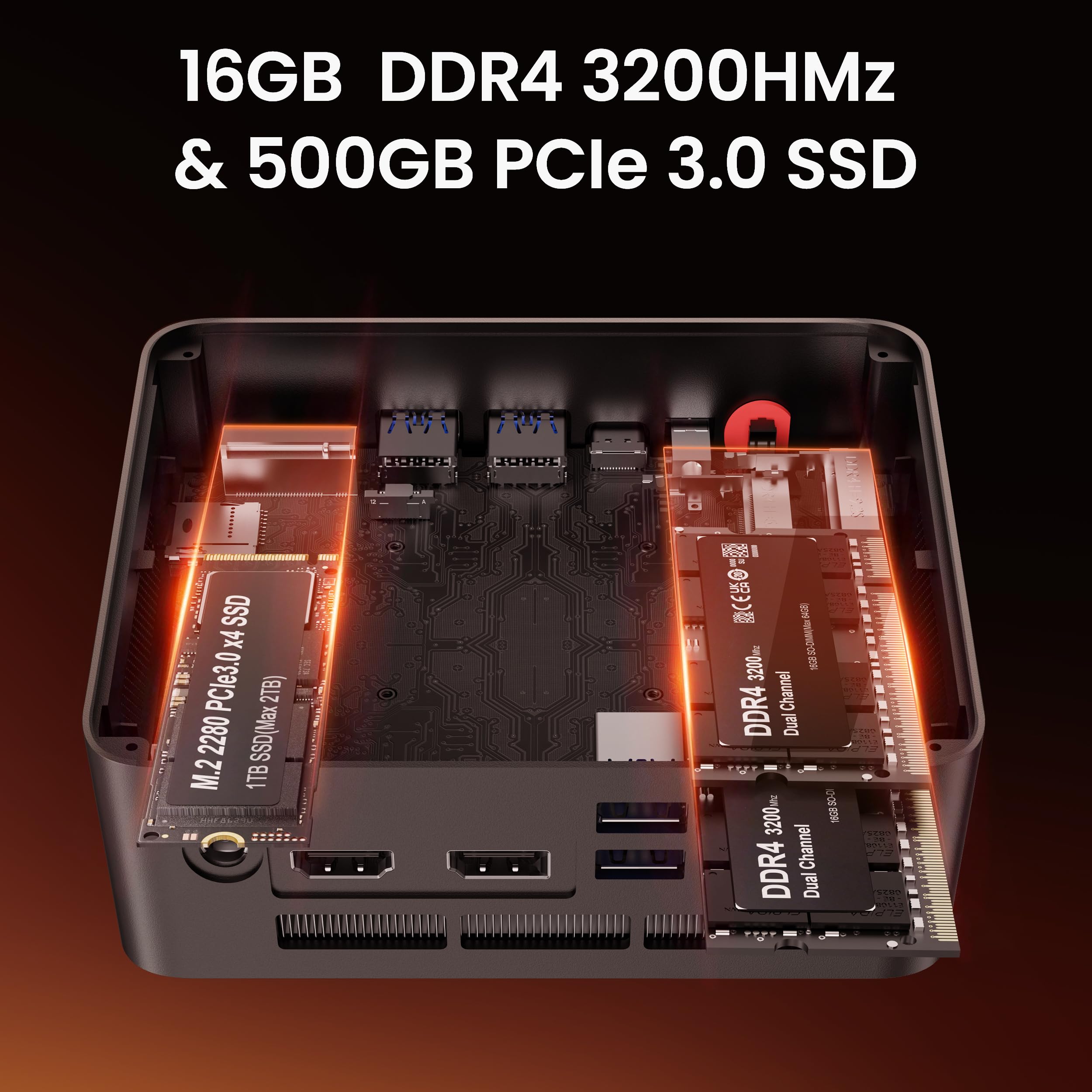 Mua Beelink Mini PC, SER5 Pro 5850U AMD Ryzen 7 (Up to 4.4GHz) 16GB ...