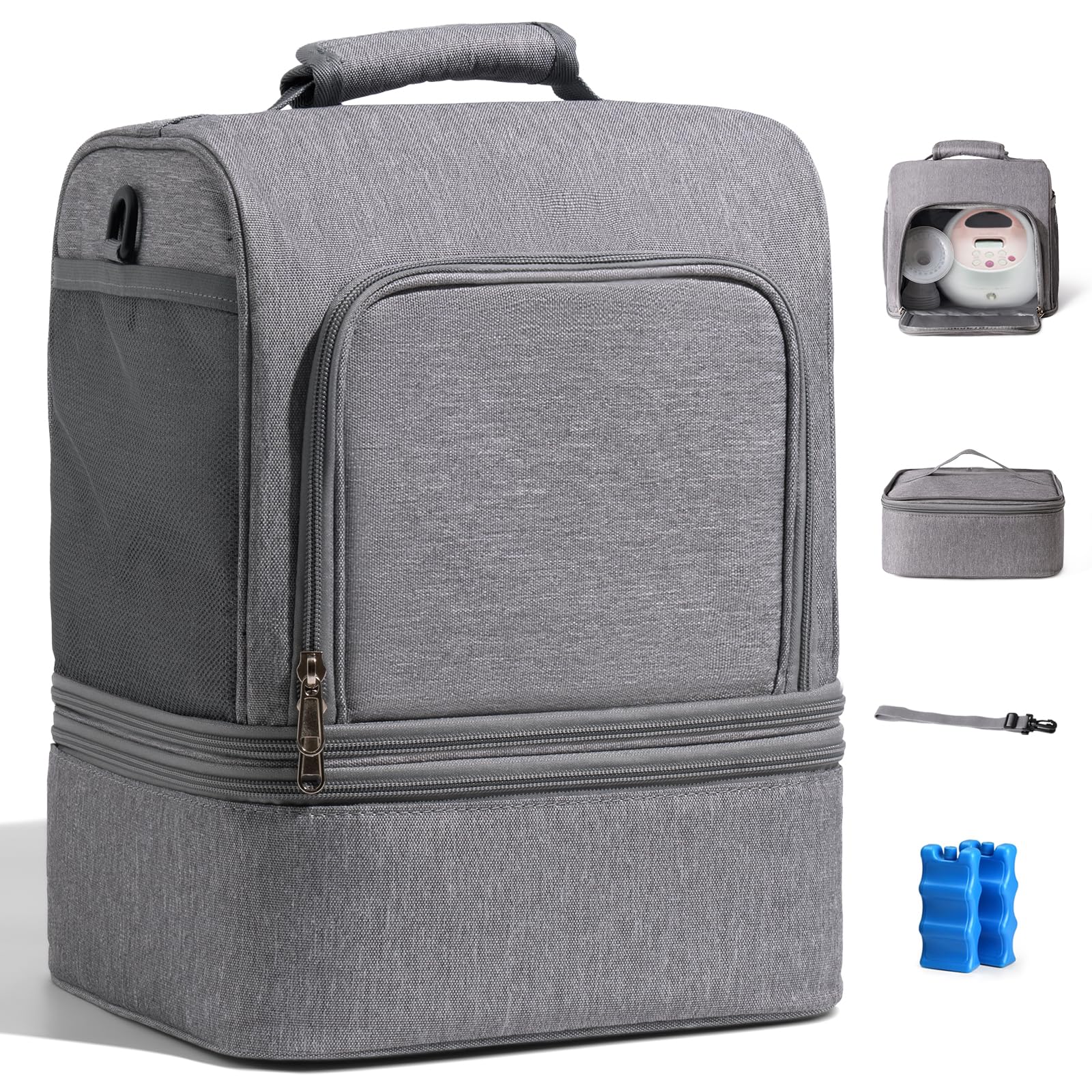 NCVI Breast Pump Bag, Double Layer Removable Pump Bag for Spectra S1 ...