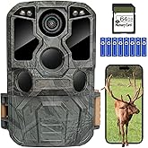 Amazon.com: KJK Trail Camera WiFi 8K 84MP with 64GB Memory Card, Game ...