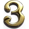 Amazon.com: Number 3-2" Brass Numbers Better Box Mailboxes Brass Mail ...