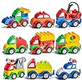 Amazon.com: Prextex Build Your Own Toy Cars Set Building Blocks ...