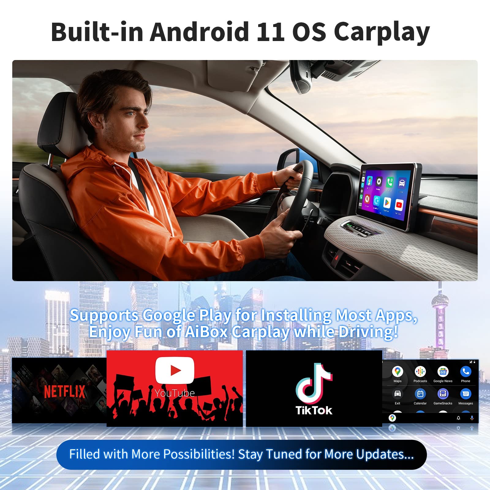 Mua LERANDA Wireless Carplay Adapter Android 11 & Wireless Carplay & Wireless Android Auto, 2024 ...