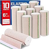 Amazon.com: AZEN Premium 6 Pack Elastic Bandage Wrap 4 Inch ...