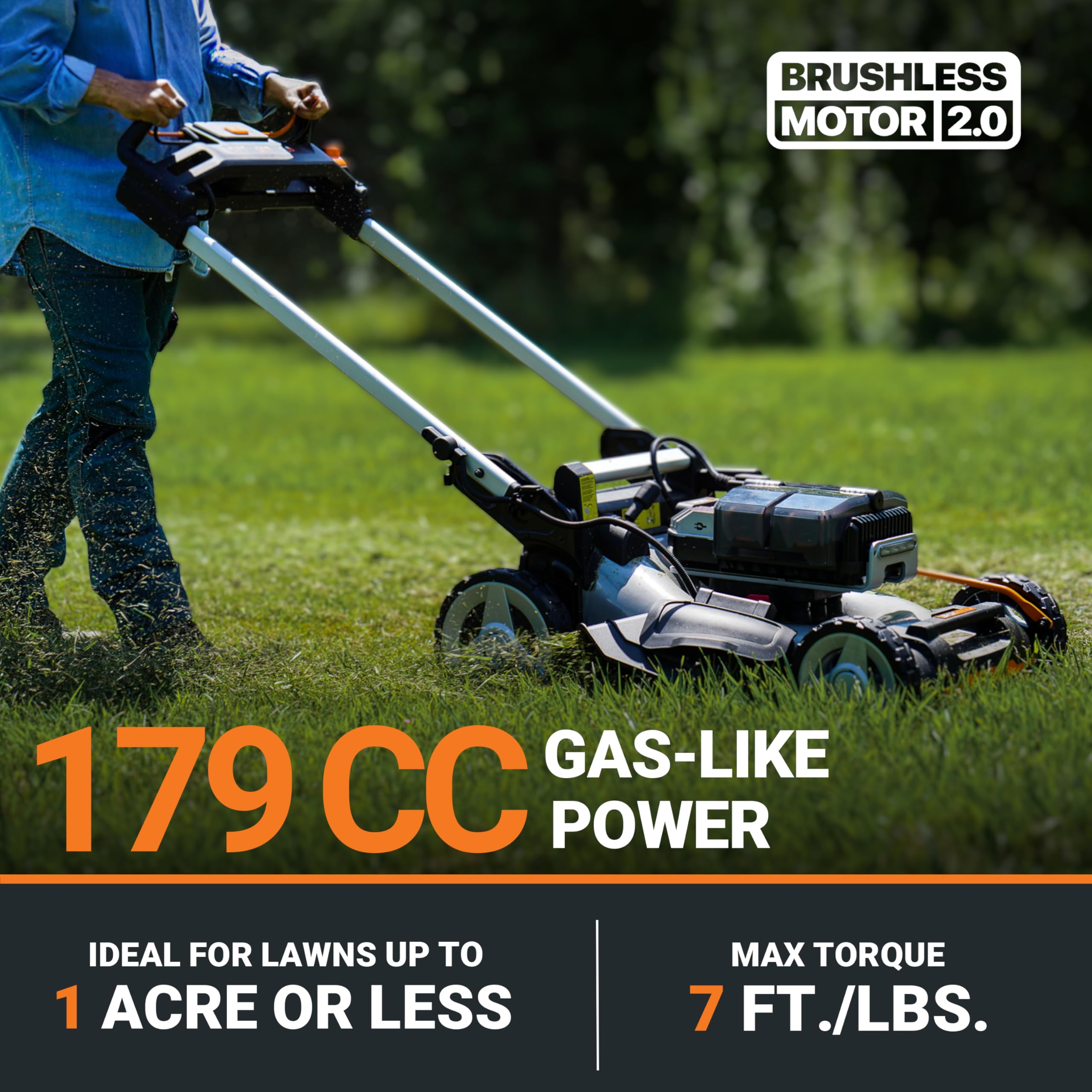 Mua WORX Nitro 80V Cordless Lawn Mower, Electric Mower with Brushless ...