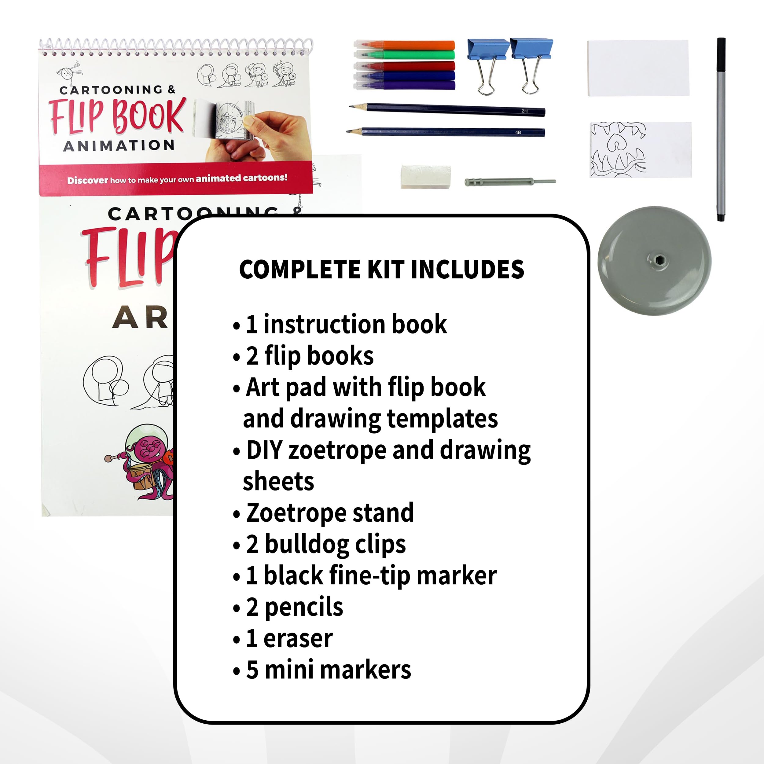 Mua SpiceBox Flip Book Animation Cartoon Drawing Kit for Kids, Learn ...
