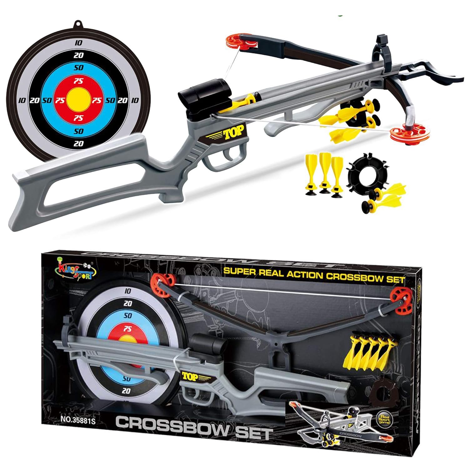 URBN Toys Kids Top Crossbow Set: Amazon.co.uk: Toys & Games