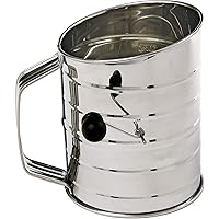 Amazon.com: Norpro 3-Cup Stainless Steel Rotary Hand Crank Flour Sifter ...