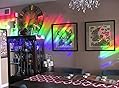 Amazon.com: Decorative Rainbow Window Film Holographic Prismatic Etched ...
