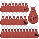 Amazon.com: Geetery 100 Pcs PU Leather Key Fob Kit Blanks Key Fob Bulk ...