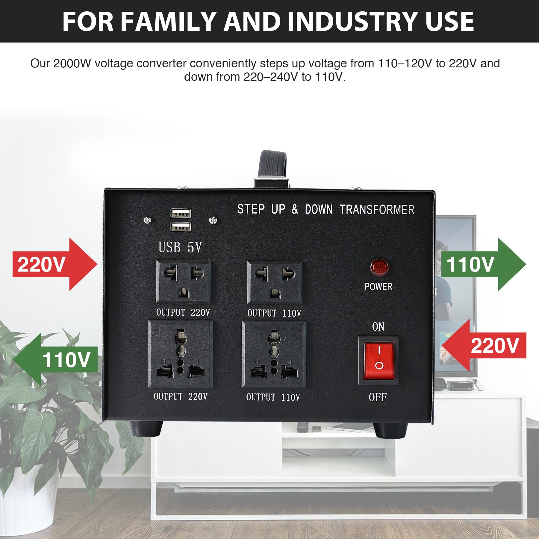 Mua CO-Z Step Up & Down Transformer 2000W, PC & Appliances ...