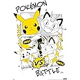 Amazon.com: Trends International Pokémon - Battle Anime Wall Poster ...