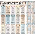 Amazon.com : 4 Pcs Boho English Educational Posters 60 Groups Grammar ...