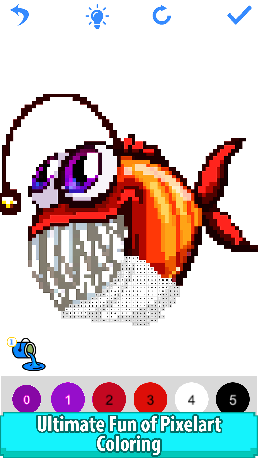 Sea Animals Color By Number - Pixel Art Sandbox Coloring Book:Amazon ...