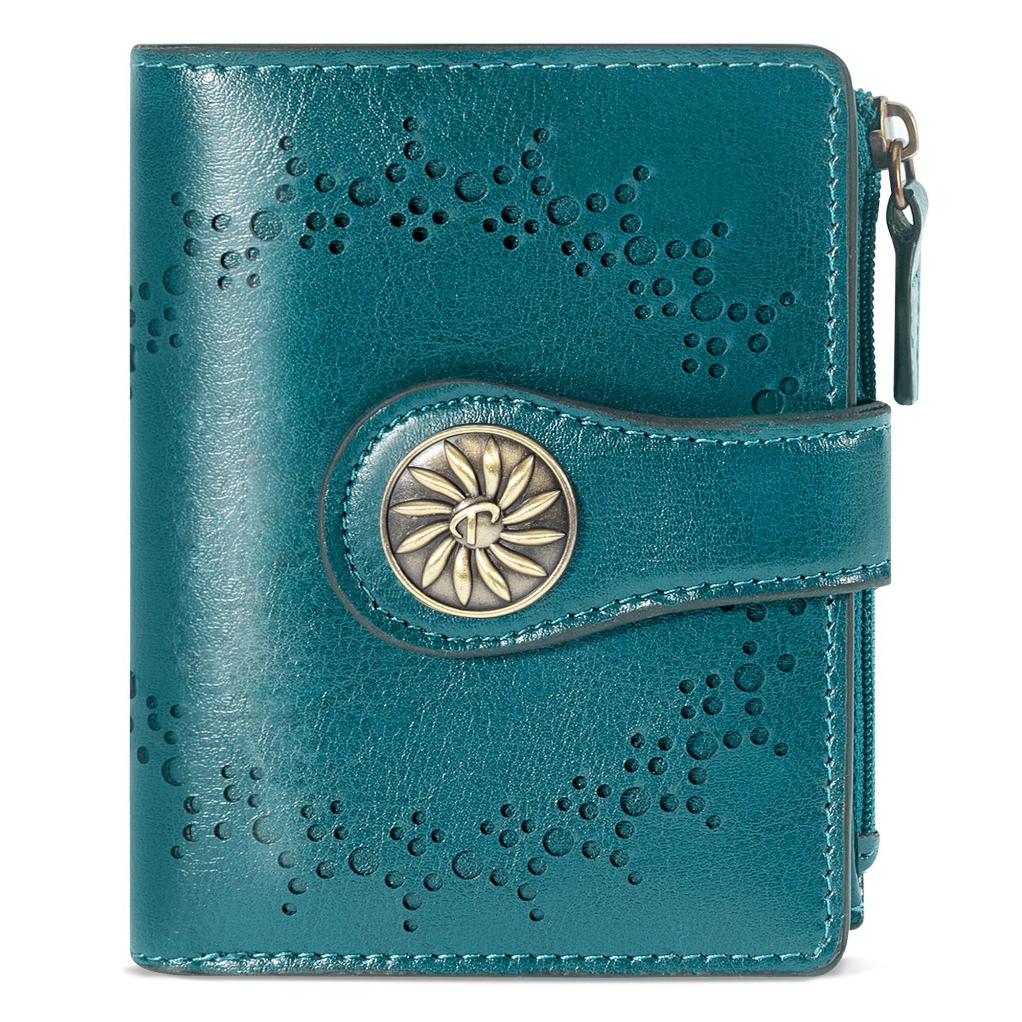 Tipmile Small Wallet for Women Bifold RFID Blocking Card Holder Leather ...