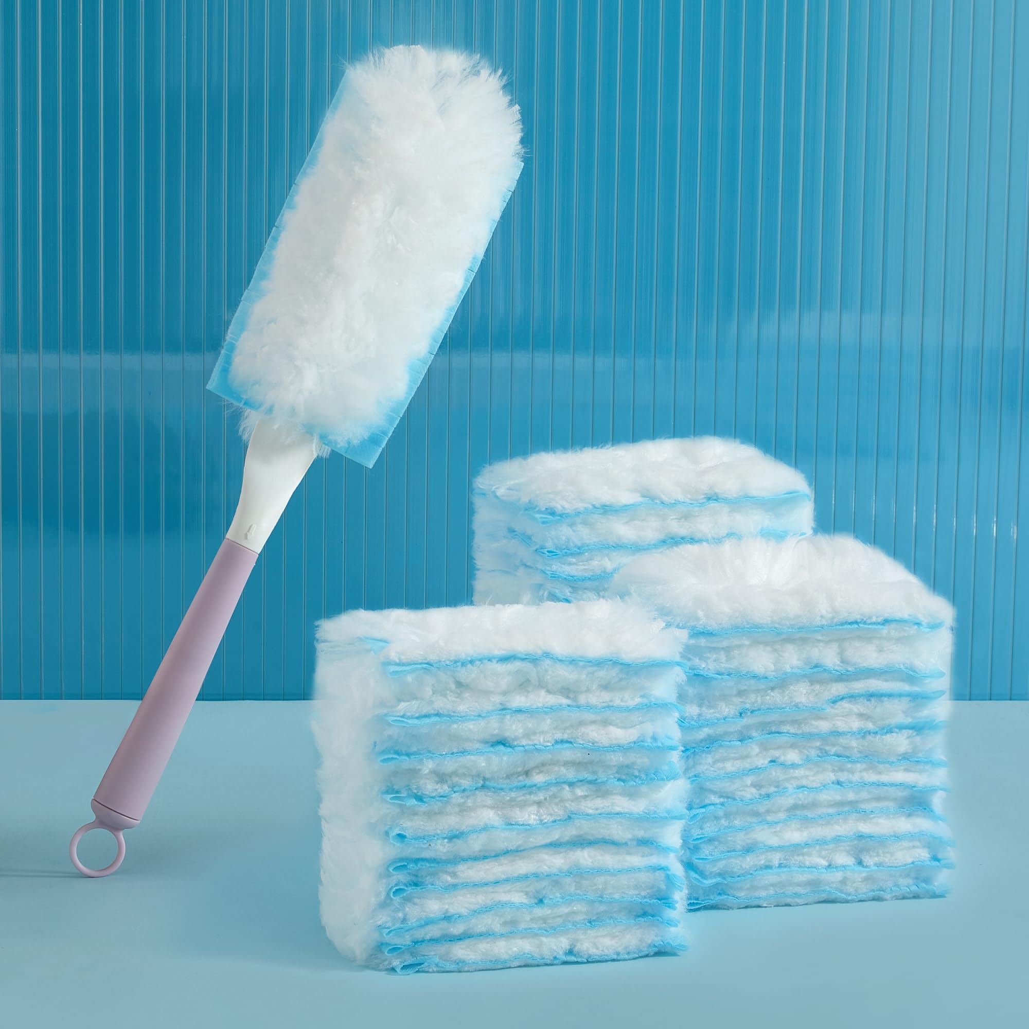 JOYMOOP Disposable Duster Set, 30 Pcs 360 Heavy Duty Duster Refills ...