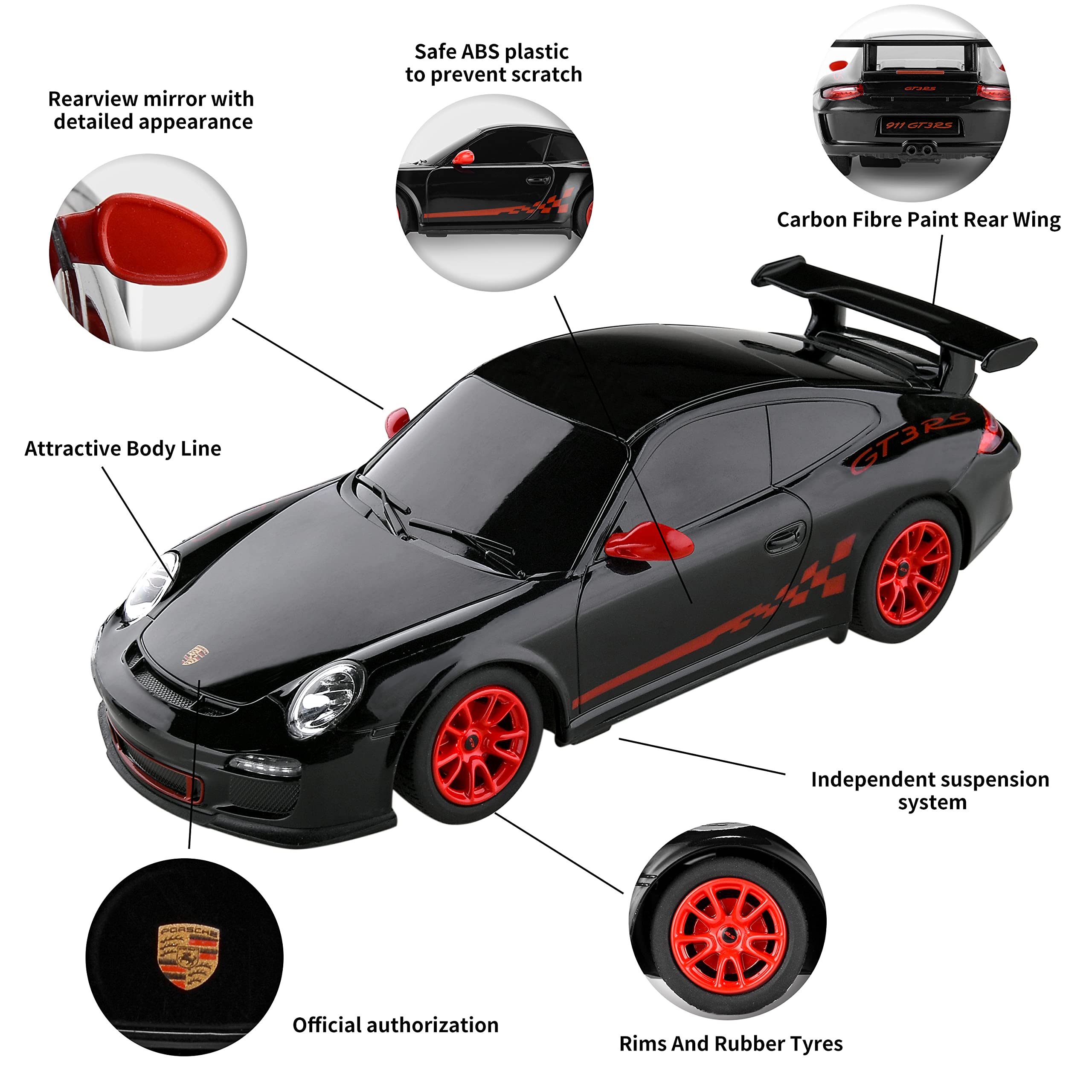 Mua BEZGAR Porsche Remote Control Car - Officially Licensed Porsche 911 ...
