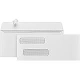 Amazon.com : 500#8 Gummed Double Window Security Check Envelopes ...