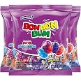 Amazon.com : Colombina Bon Bon Bum Bubble Gum Lollipops Berry Explosion ...