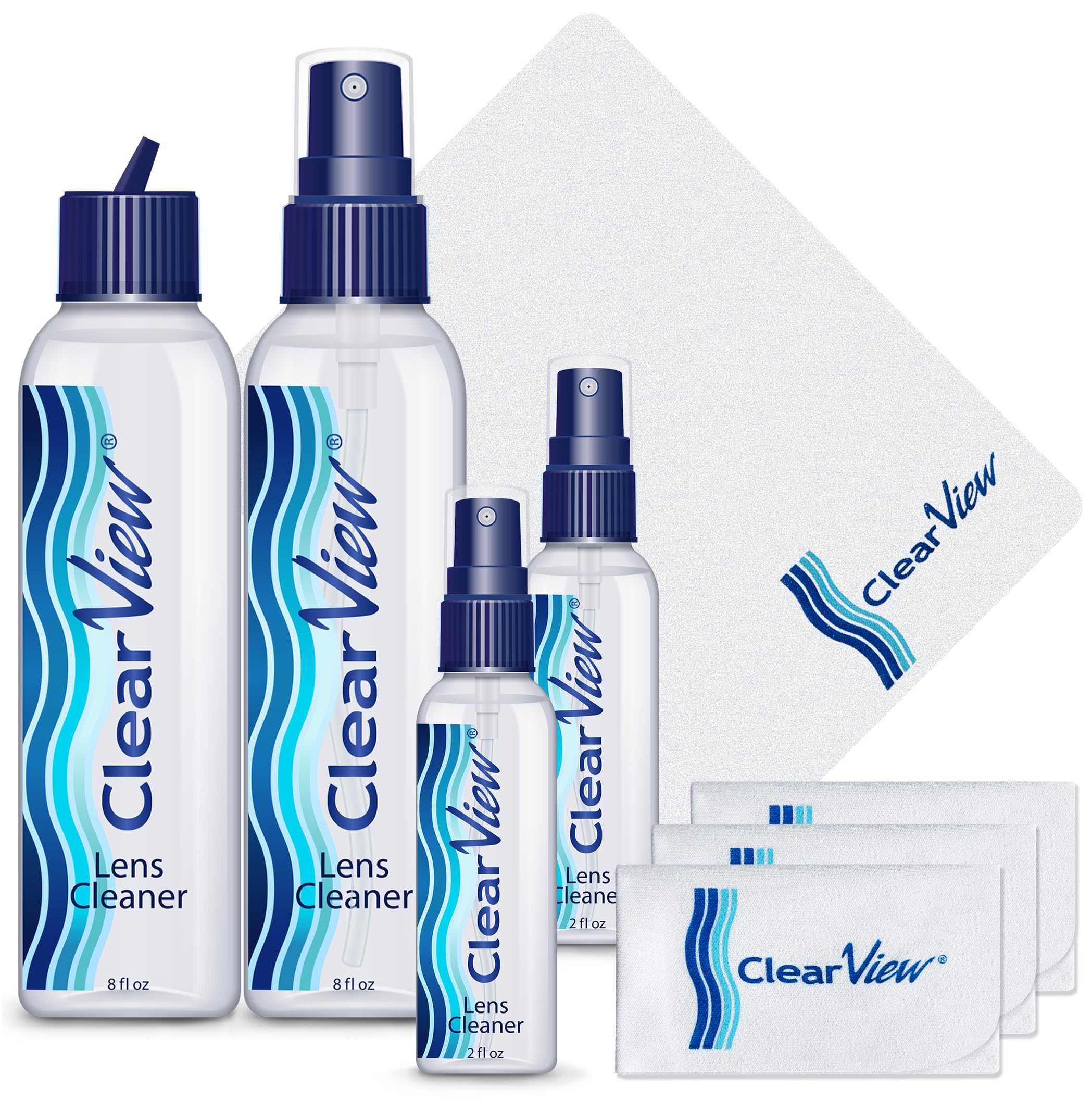 Mua Clear View Lens Cleaner Kit | Includes 1 Flip-Top Refill Bottle (8 ...