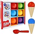 Amazon.com: Ice Cream Toy (9 Pcs) - Pretend Play Toys for Toddlers ...