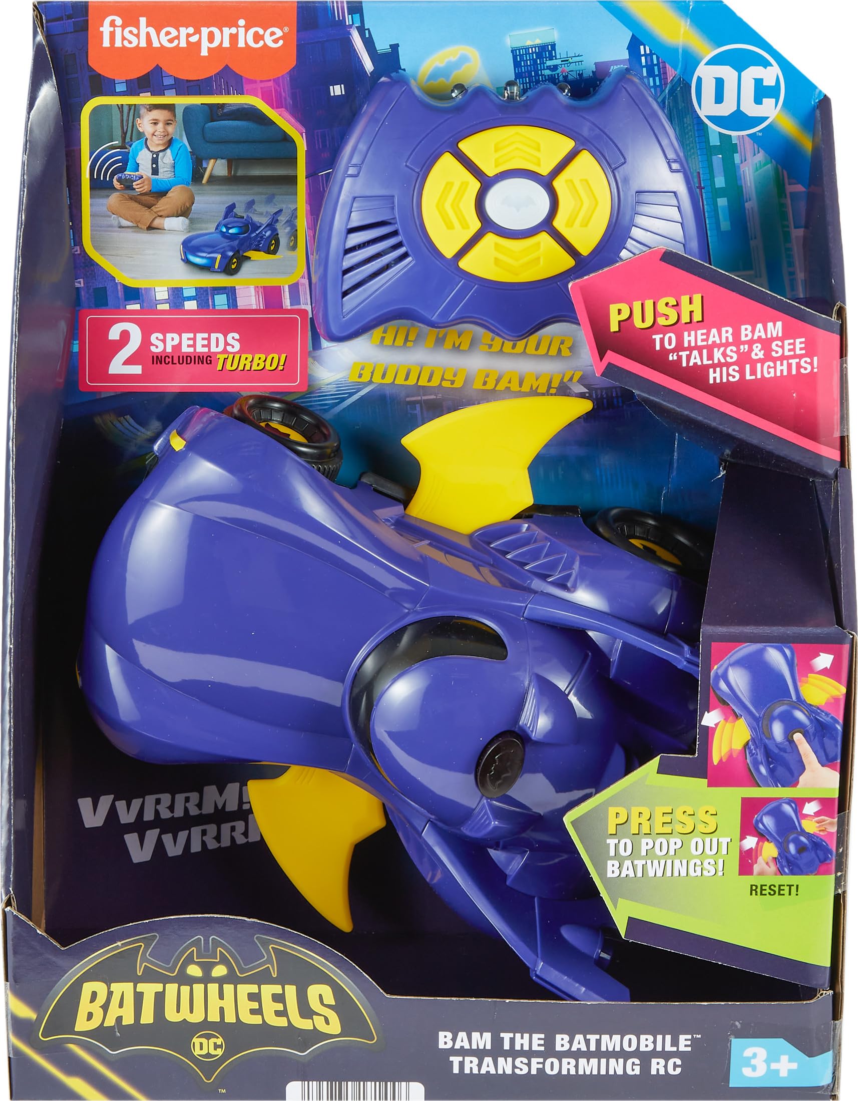 Mua Fisher-Price DC Batwheels Remote Control Car, Bam The Batmobile ...