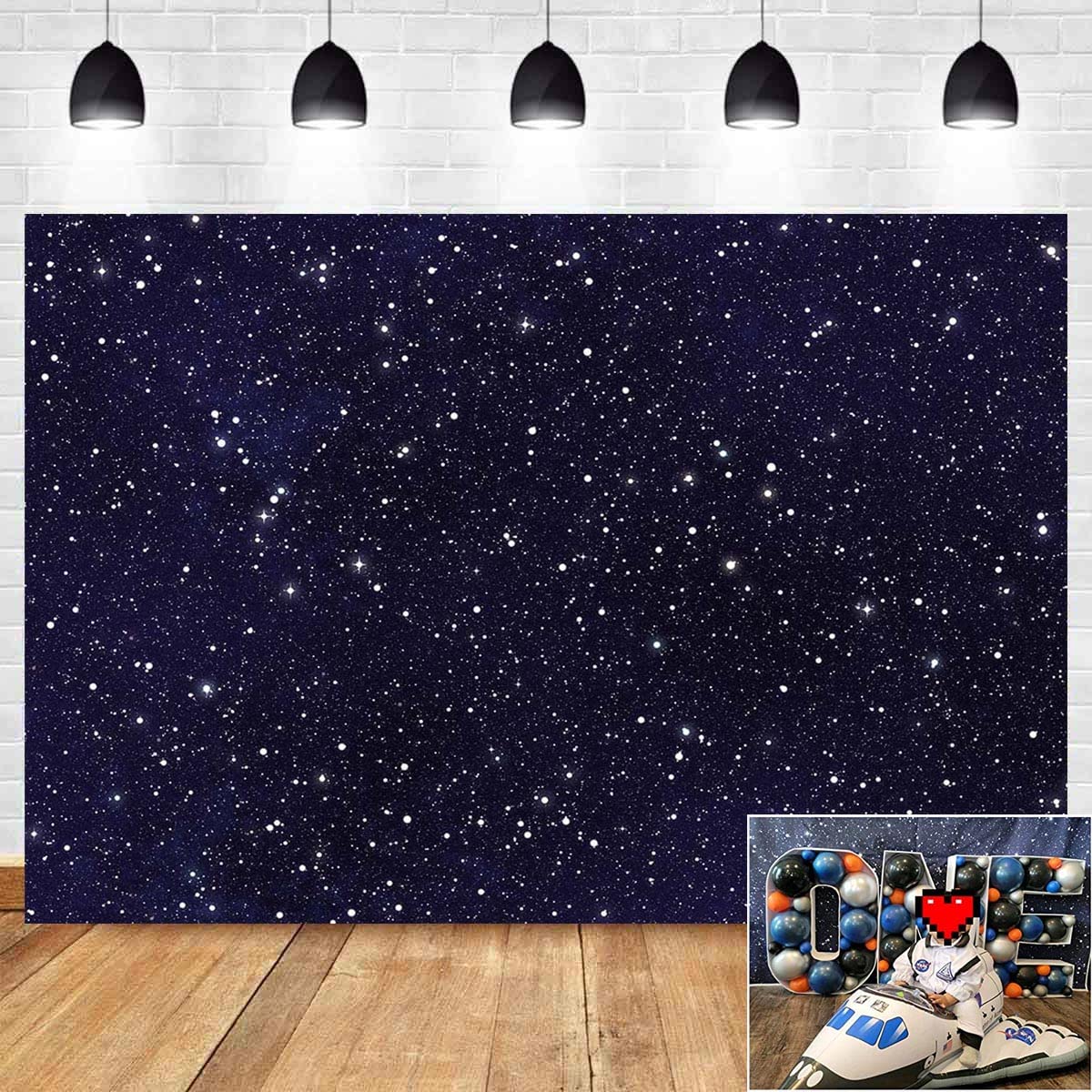 Night Sky Star Backdrops Universe Space Theme Starry Photography ...