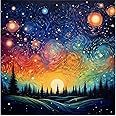 Amazon.com: xackcme Starry Sky Paint by Numbers for Adults - Starry ...