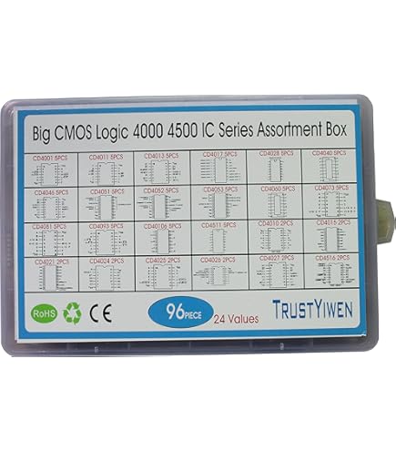 Transistors Assortment Kit 4000 Series CMOS Logic Clock - Transistor ...