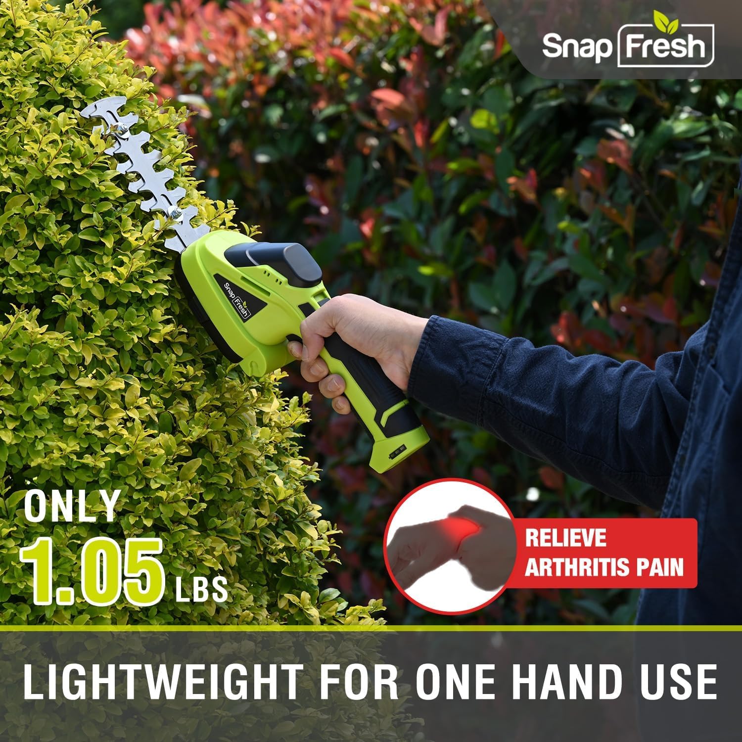 Mua SnapFresh Cordless Grass Shear Bush Trimmer, 2 in 1 Handheld Hedge ...