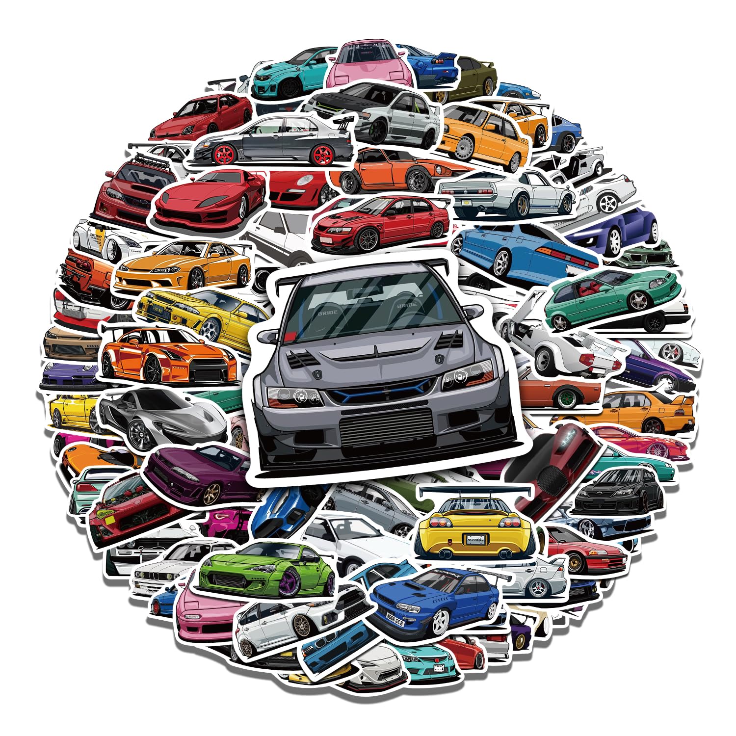 Mua 100pcs JDM Car Stickers Racing Car Stickers Sport Decals Vinyl ...