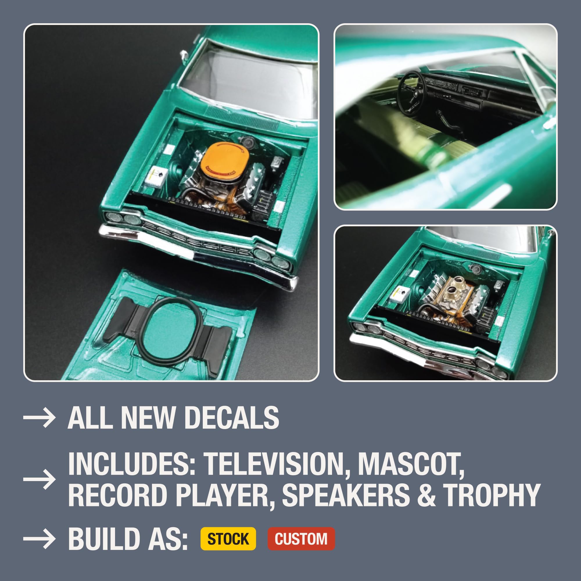 Mua AMT 1968 Plymouth Road Runner Customizing Kit 1:25 Scale Model Kit ...