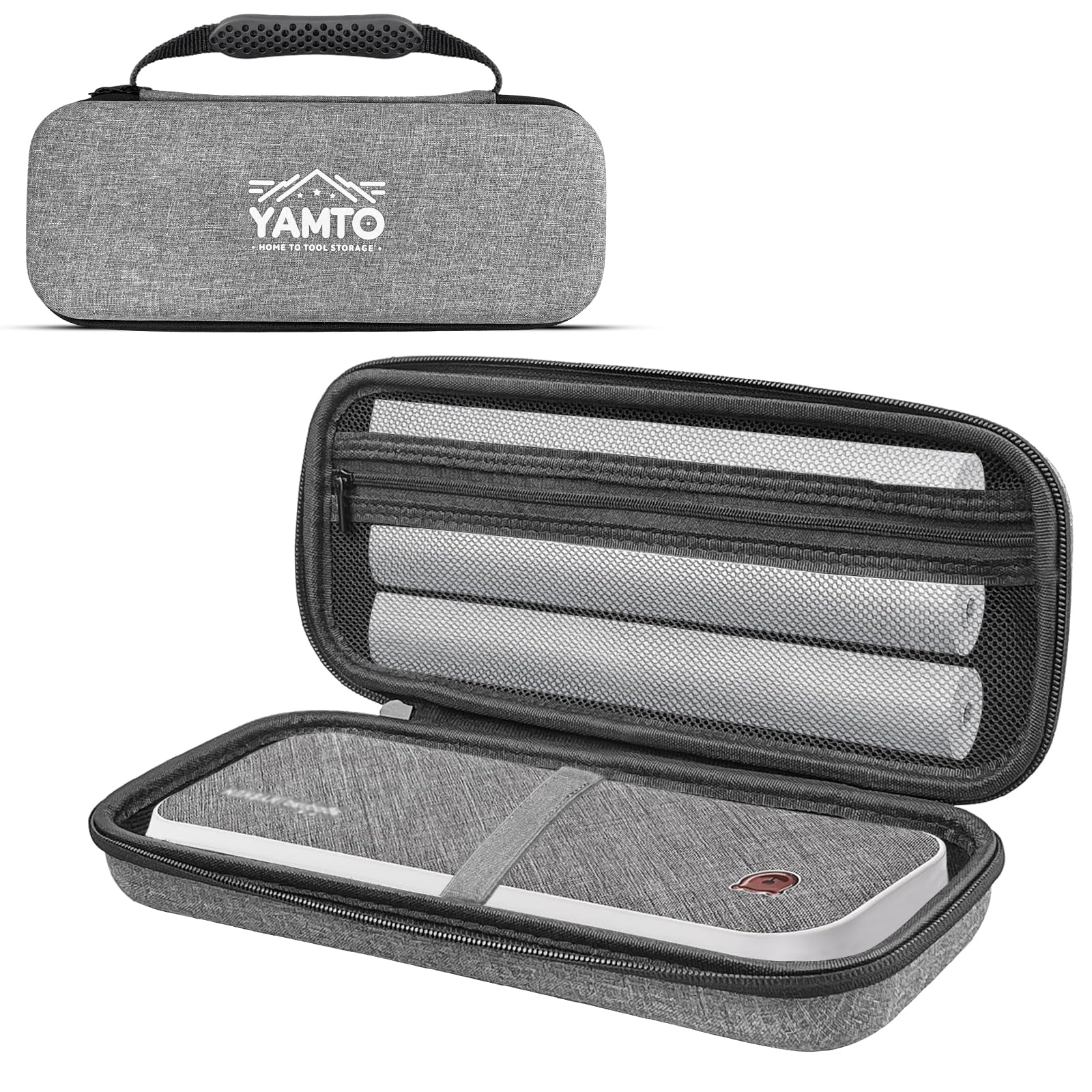 YAMTO Hard Shell Portable Printer Carrying Case fits for Jadens/Munbyn ...