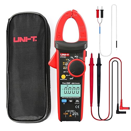 UNI-T Clamp Meter UT216C, Inrush Current AC/DC 600A TRMS HVAC Volt Amp ...