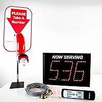 Amazon.com : 3-Digit Take A Number System with Ticket Dispenser ...