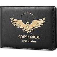 Amazon.com : Coin Collection Holder Book for Collectors, PVC Free, 120 ...
