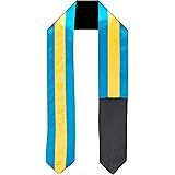 Amazon.com: Bahamas Bahamian Flag Graduation Stole/Sash/Scarf: Clothing