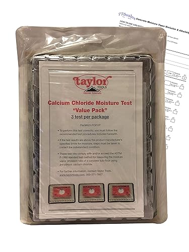 Moisture Test Kit Value Pack 3 Pack - Concrete Moisture Test - Includes ...