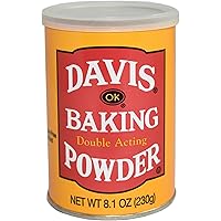 Amazon.com : Davis Double Acting Baking Powder, 8.1 Ounce : Grocery ...