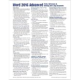 Microsoft Word 2016 Introduction Quick Reference Guide - Windows Version (Cheat Sheet of ...