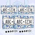 Amazon.com: Cartoon License Plate Frames Women Men Car Plate Holder ...