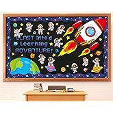 Amazon.com : Outer Space Bulletin Board Classroom Decorations Set ...