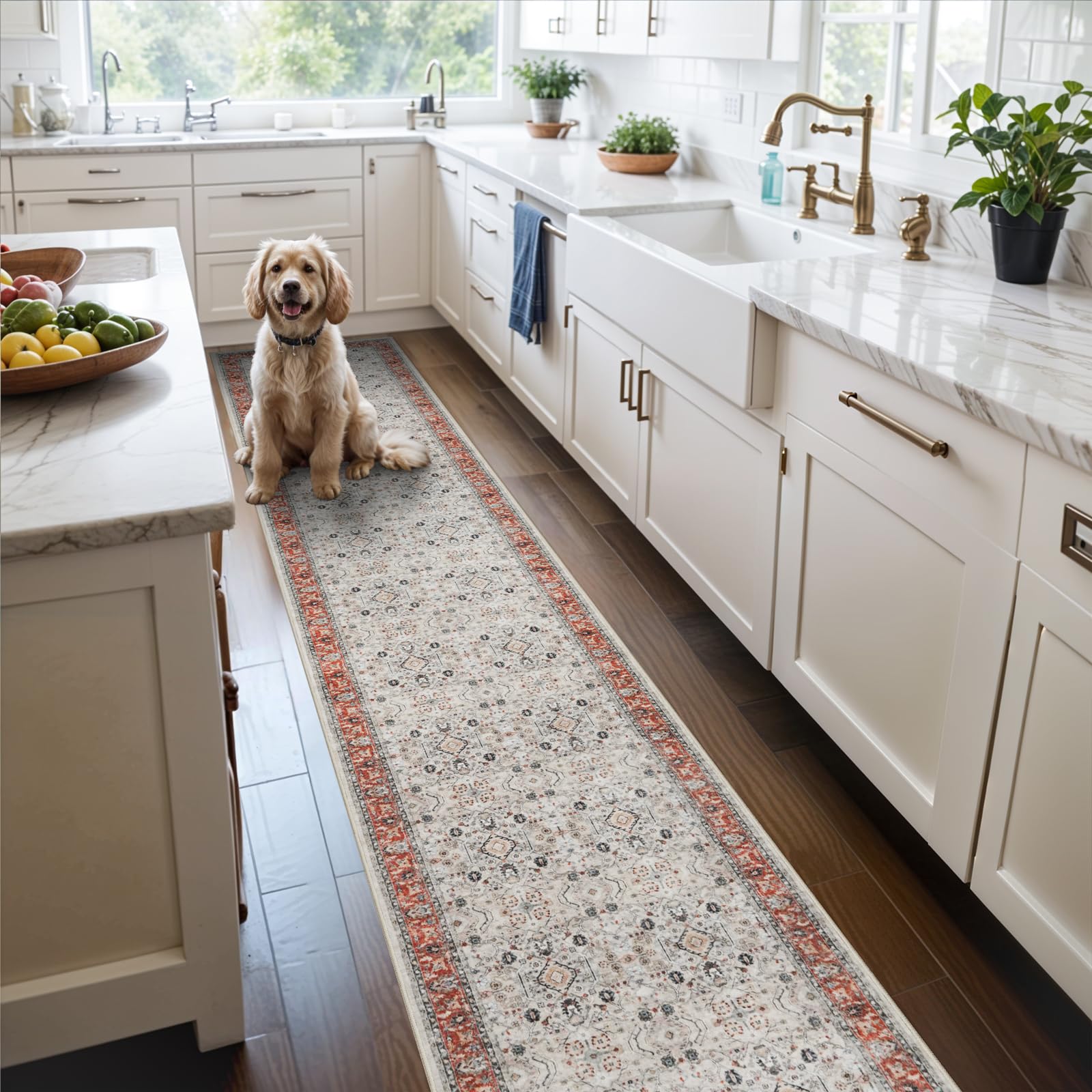 HY HAO YUN LAI Non Slip Runners for Hallways,Washable Hallway Runner ...