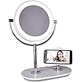 Amazon.com : OttLite Wireless Charging LED Makeup Mirror - Illuminated ...