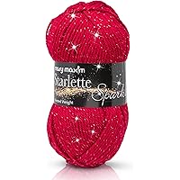Amazon.com: MARY MAXIM White Starlette Sparkle Yarn