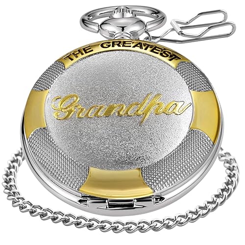 Fathers Personalized Engraved Pocket Watch, Engraved Dad, Grandpa for ...